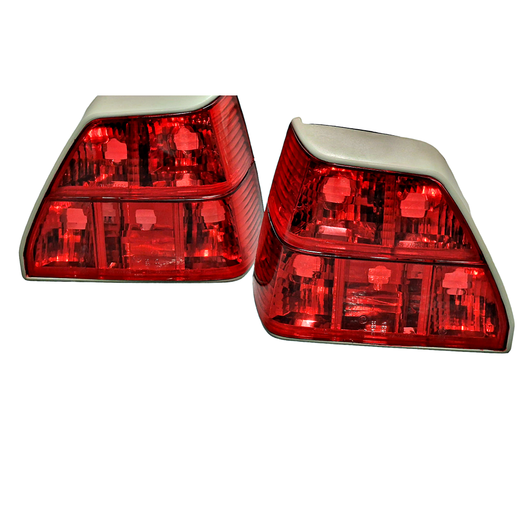 VW Golf 2 Rear Lights - All Red - Torque Partz