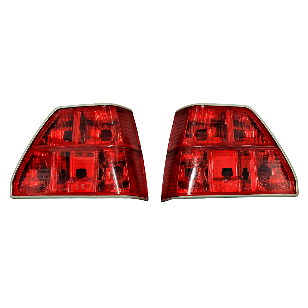 VW Golf 2 Rear Lights - All Red - Torque Partz