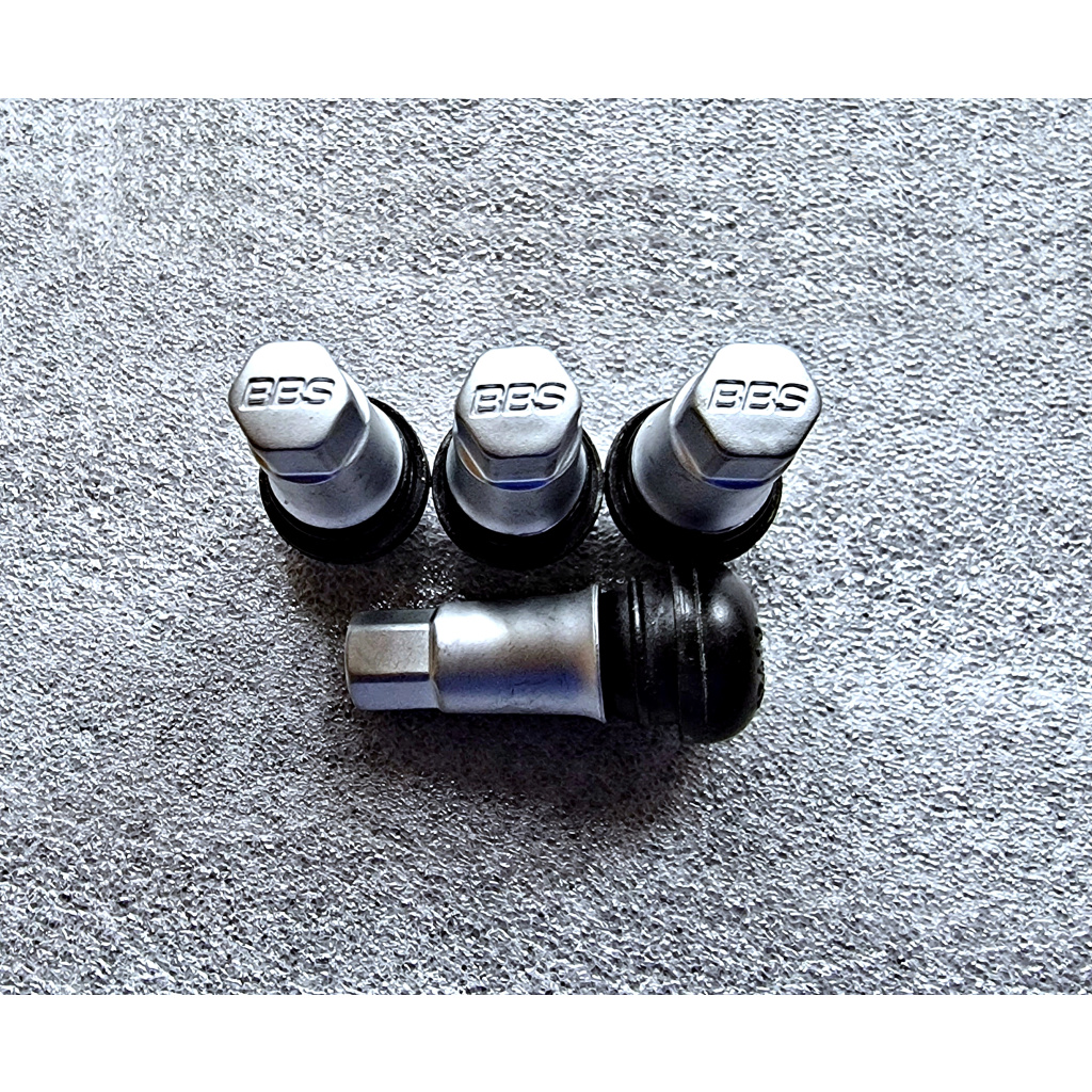 Split Rim Valves – Original BBS, Medium Silver - Torque Partz