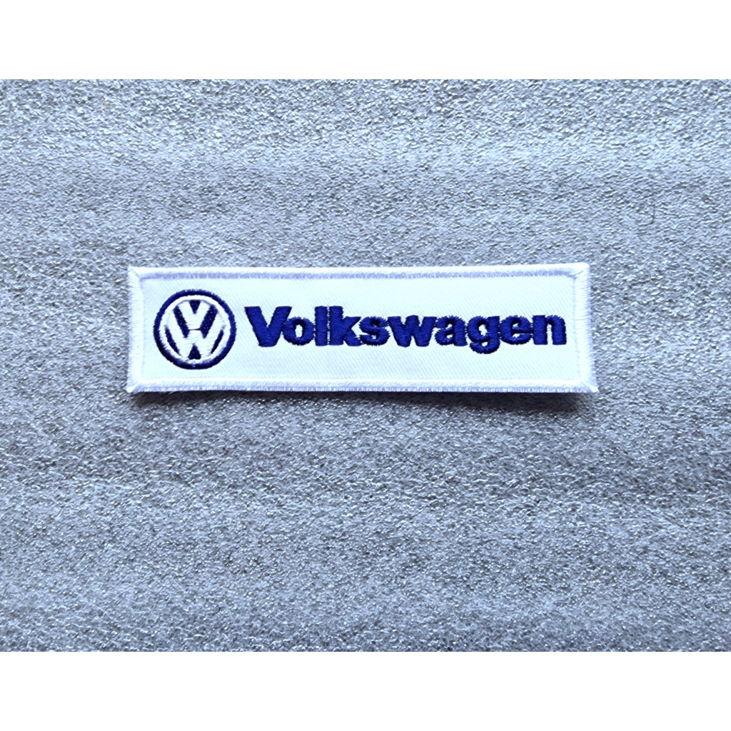 Volkswagen Badge - Embroidered (White / Blue) - Torque Partz