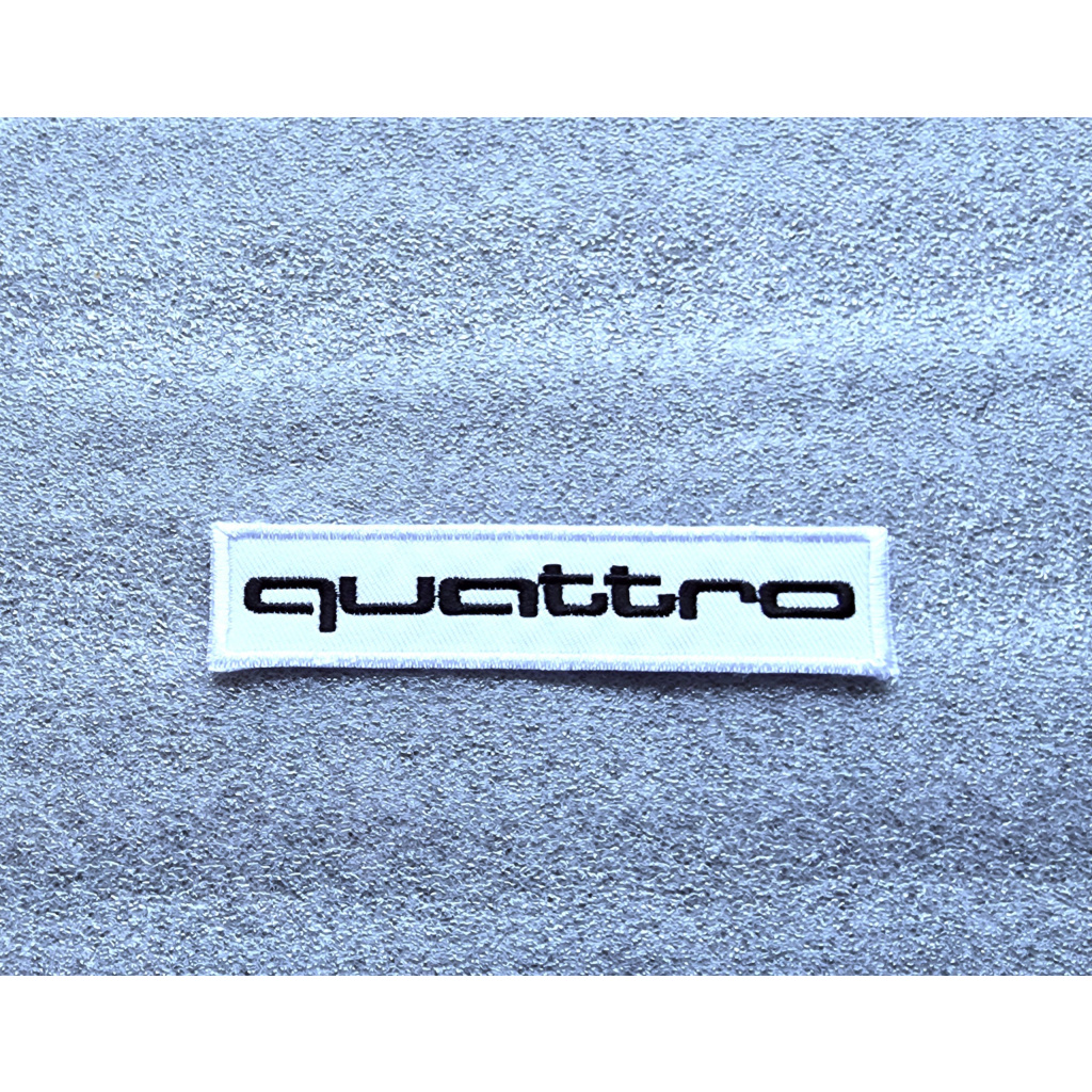 Quattro Badge - Embroidered (Black) - Torque Partz
