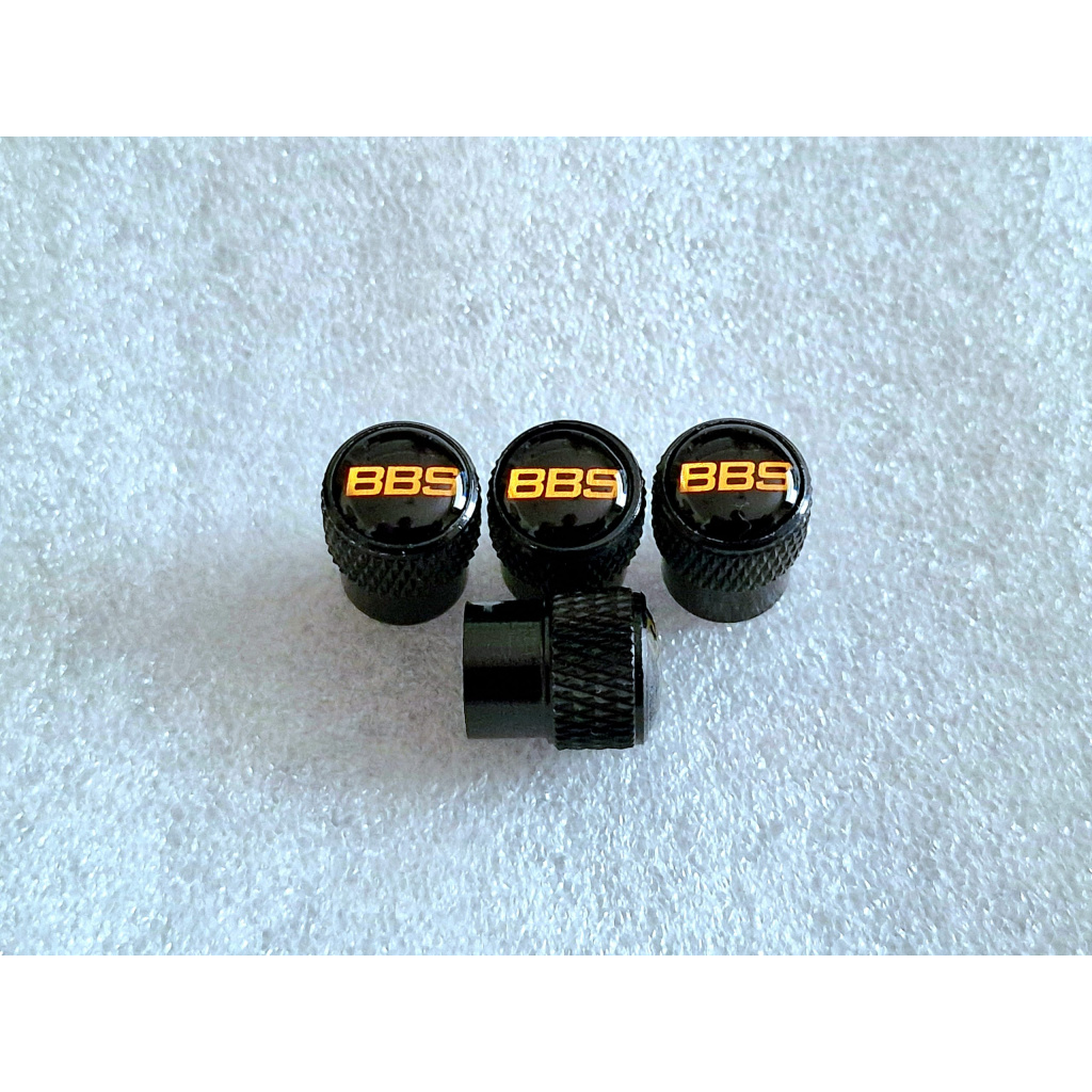 BBS Valve Caps - Black and Gold - Torque Partz