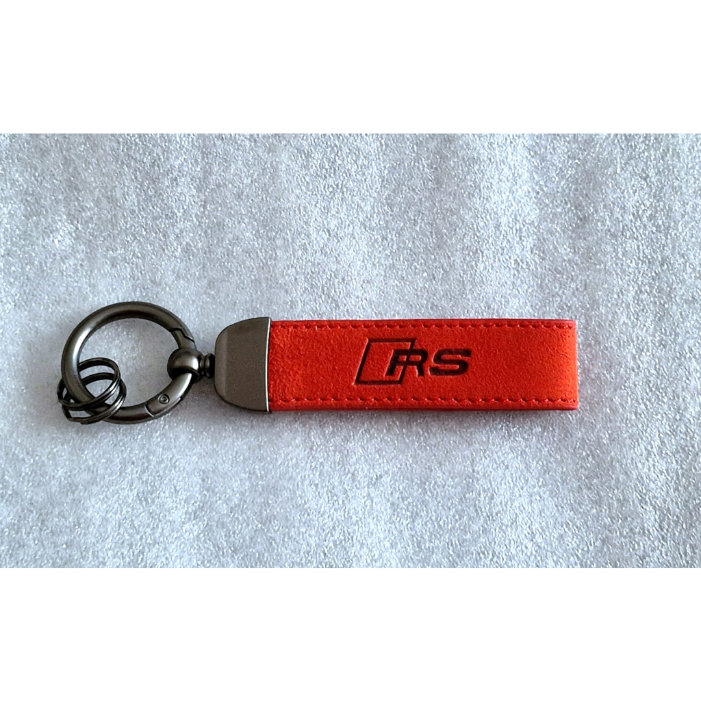 Audi RS Keyring - Red Suede, RS3, RS4, RS5, RS6, RS7 - Torque Partz