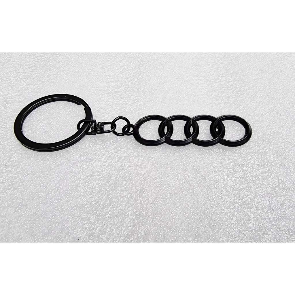 Audi Rings Keyring (Black) - Torque Partz